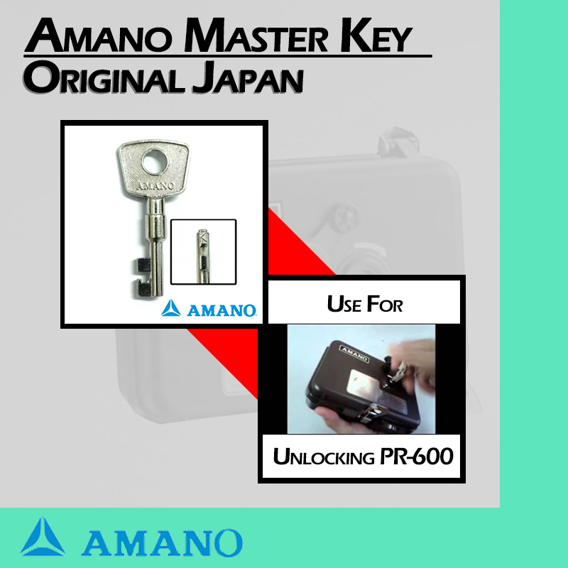 AMANO Master Keys PR-600 | K Key | Watchman Key AMANO Guard Tour Master ...