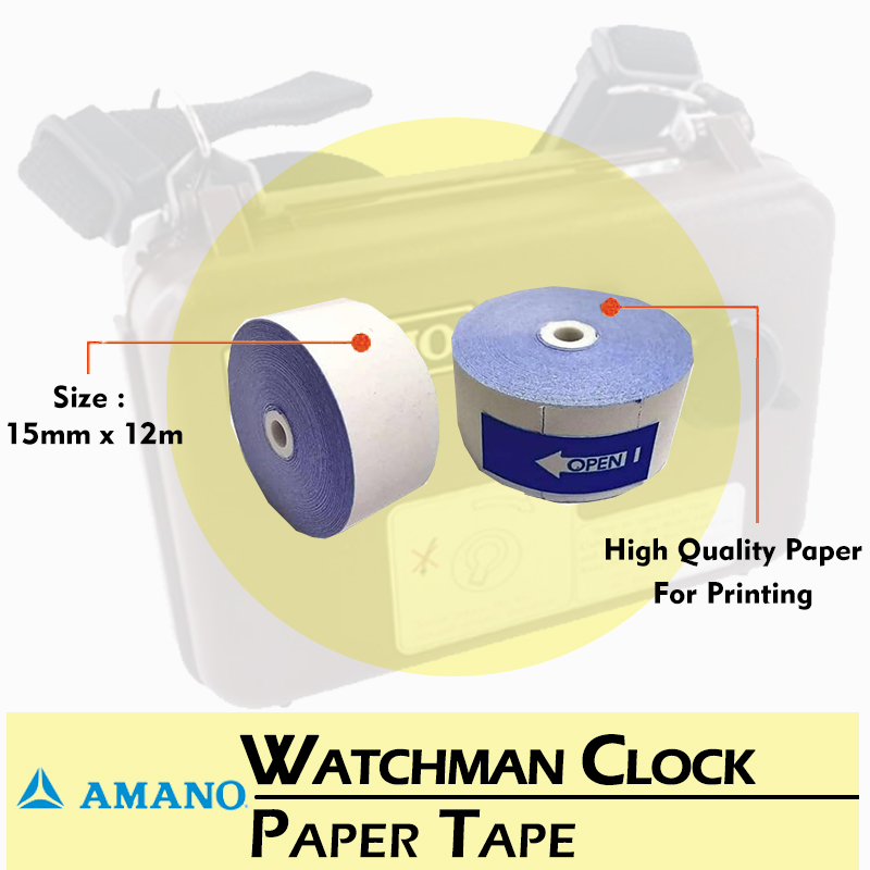 Amano Watchman Clock Paper Tape Paper Roll For Amano PR600 Original : Aston