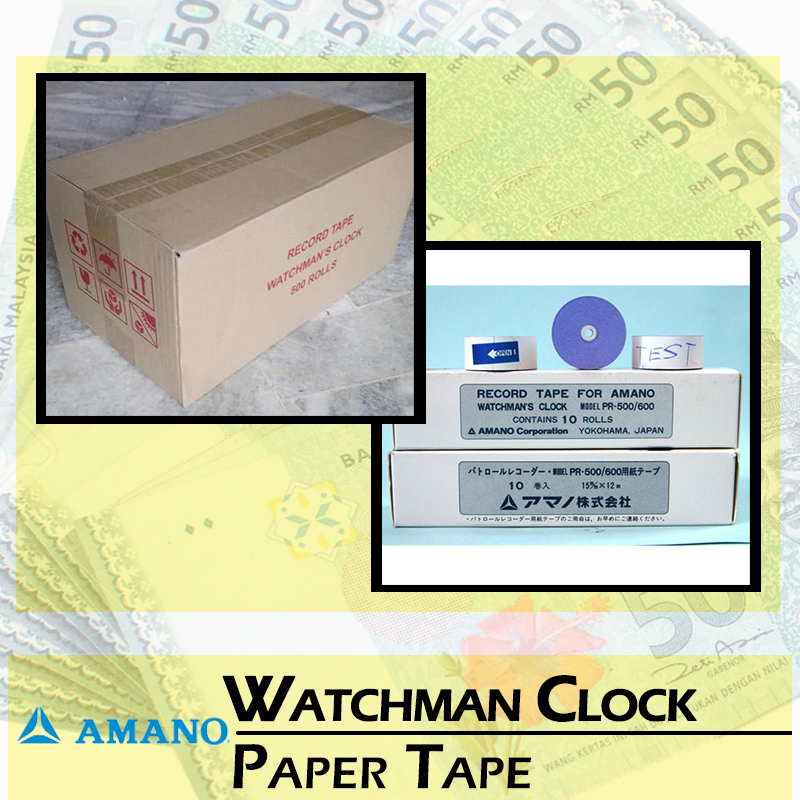 Amano Watchman Clock Paper Tape Paper Roll For Amano PR600 Original : Aston