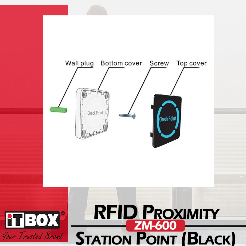 RFID Proximity Station Point (Black) ZM-600/ZM-6000| RFID Check Point ...