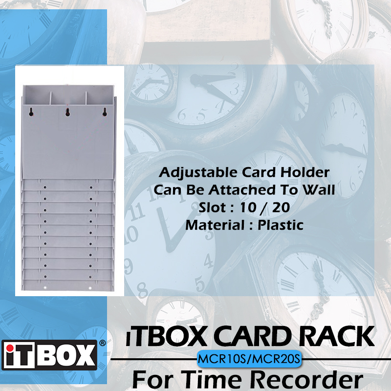 iTBOX MCR10S MULTI CARD RACK 10's & 10's Time Card Rack : Aston